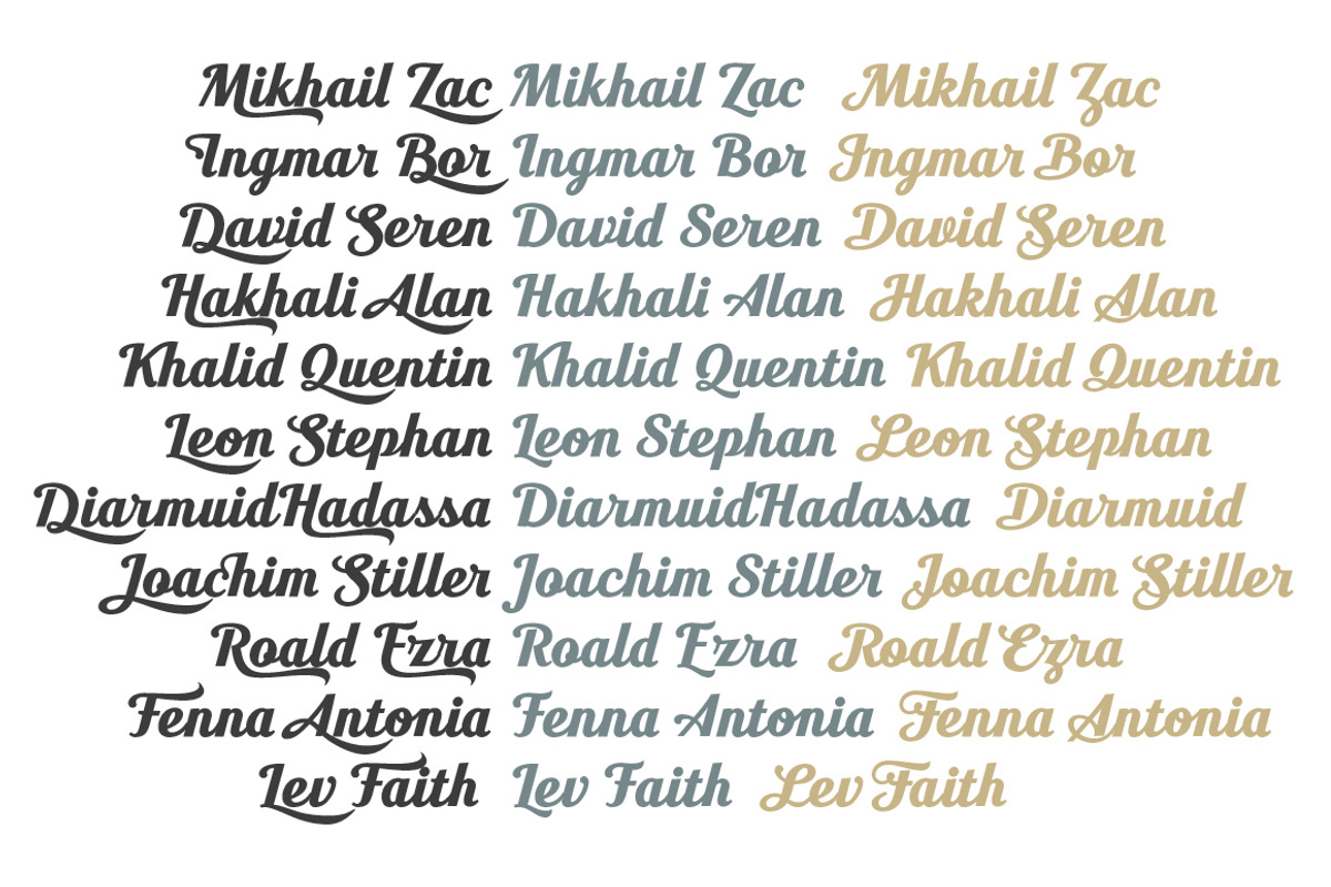 Seren Script, a Script Font by TypeFaith Fonts