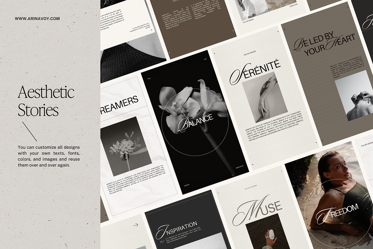 EDGY Instagram Templates for Canva
