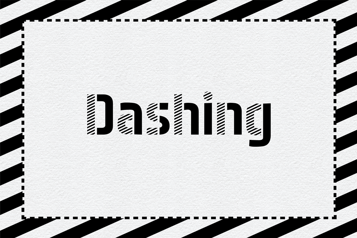 Dashing OTF Font, a Font by Hunt Family Design