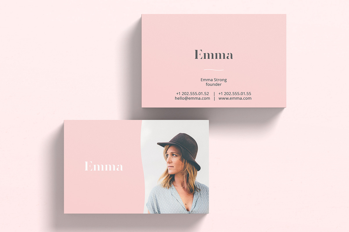 EMMA Business Cards, a Business Card Template by RedYolk