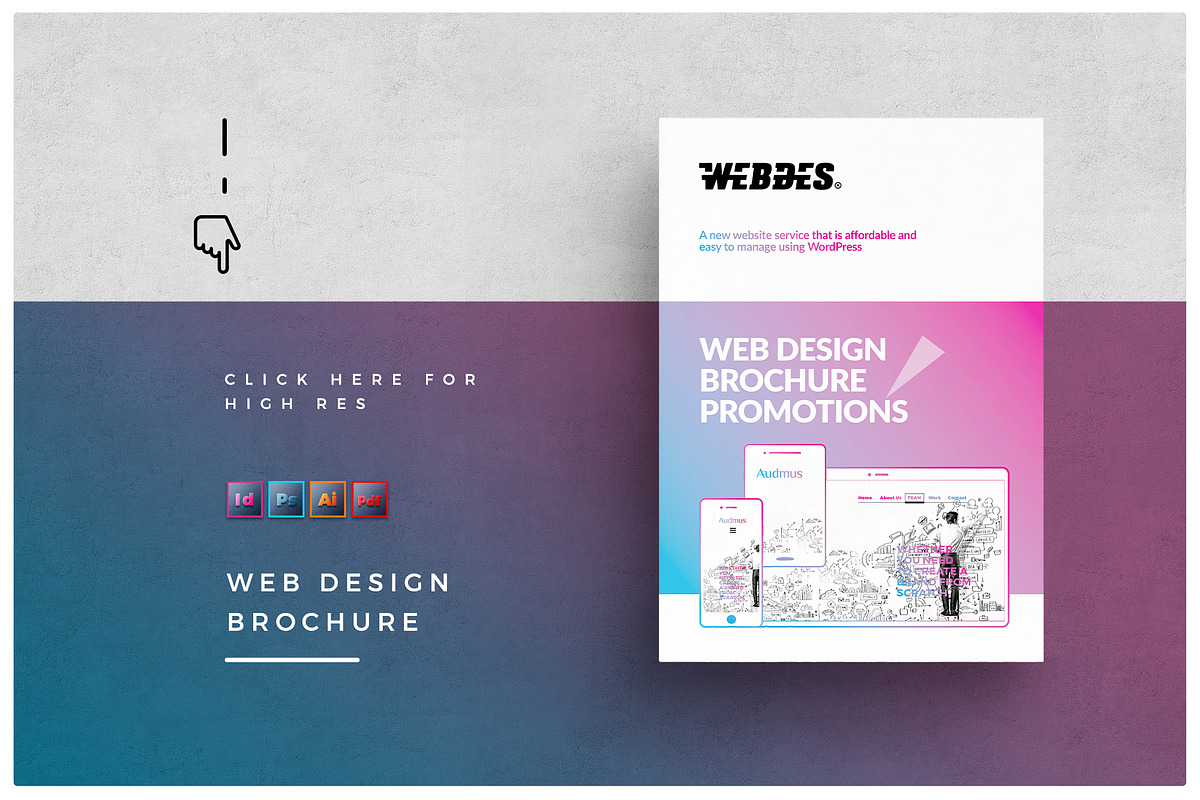 Web Design Brochure, a Brochure Template by AlfianBrand
