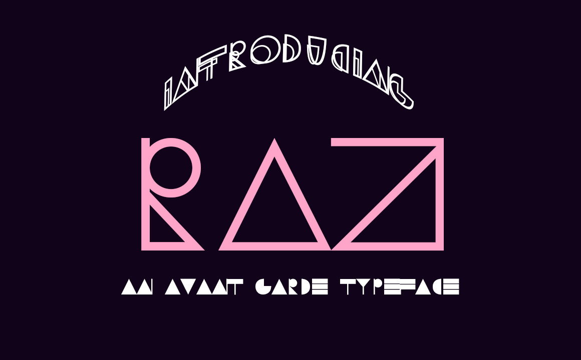 RAZ Typeface, a Sans Serif Font by Alpha Mike Foxtrot