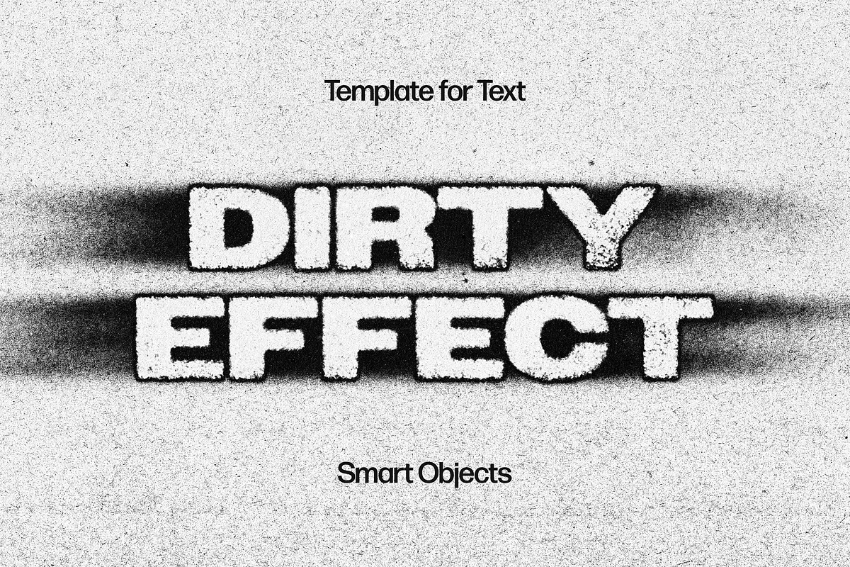 Dirty Text Effect, a Layer Style Add-On by Design Squad