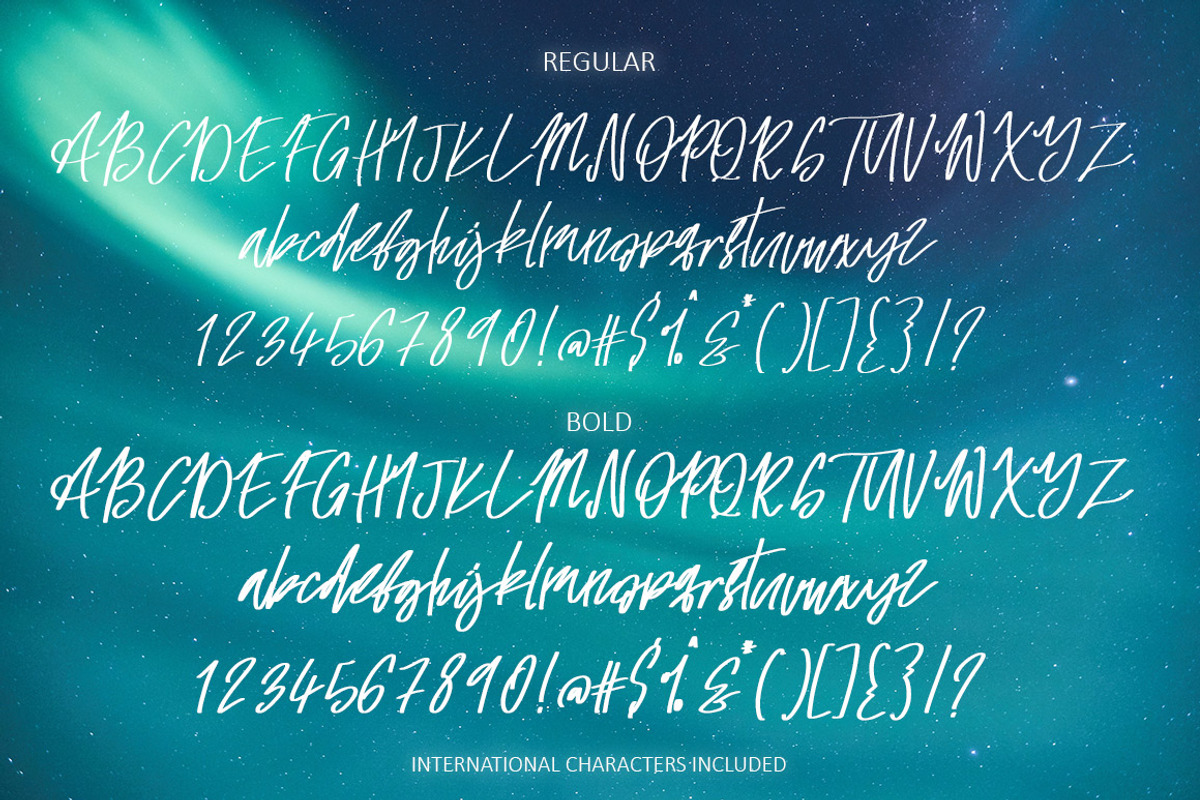 Beautiful Lights Script Font, a Script Font by Creativeqube Design