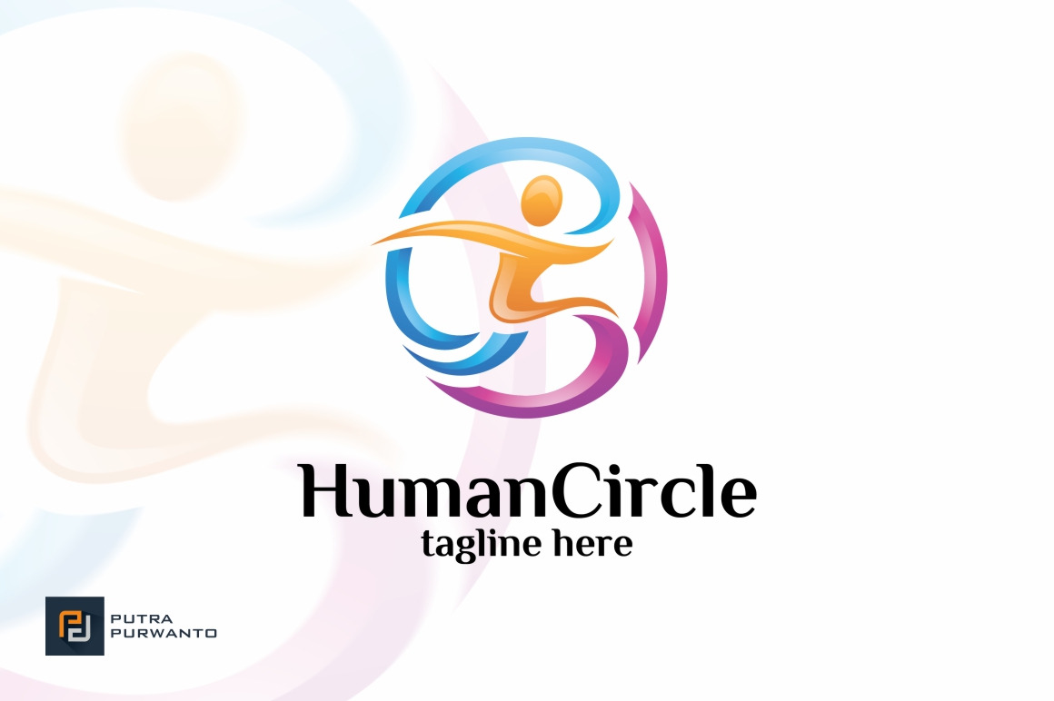 Human Circle - Logo Template, a Branding & Logo Template by putra_purwanto