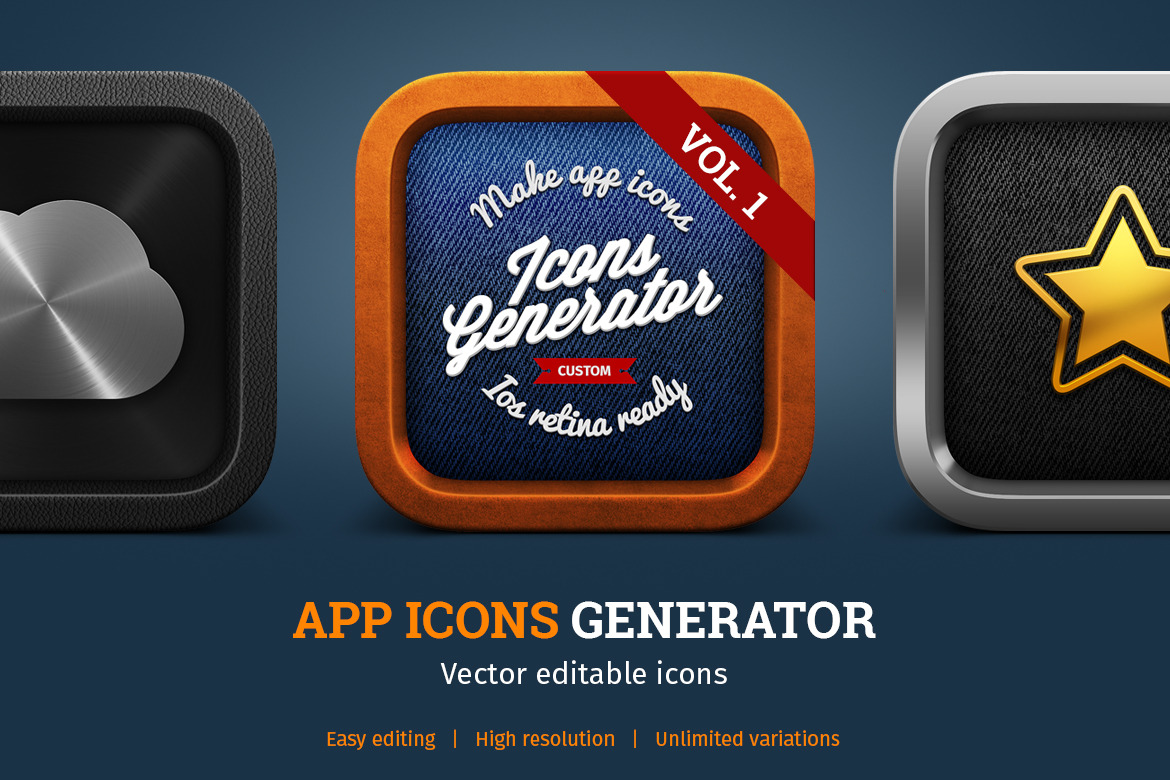 APP ICONS GENERATOR Vol.1, an Icon by TITO