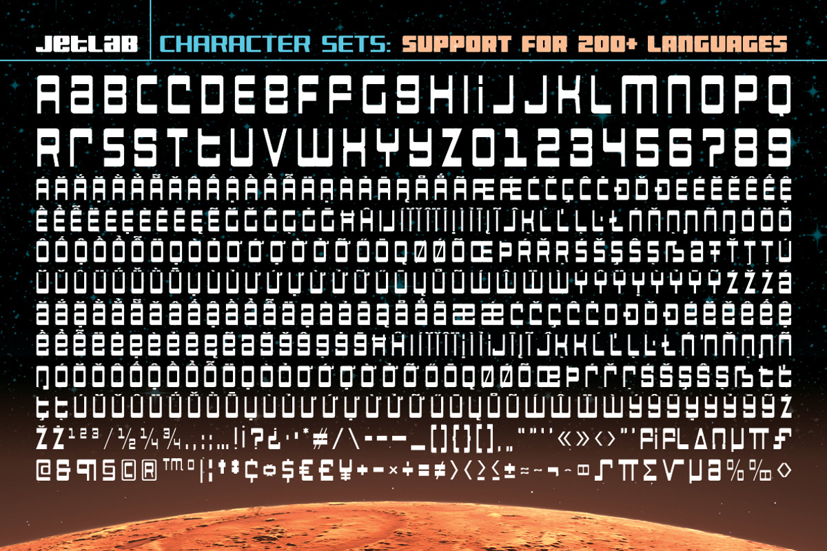 Jetlab Reverse - sci-fi logo font, a Sans Serif Font by Swell Type | Creative Market