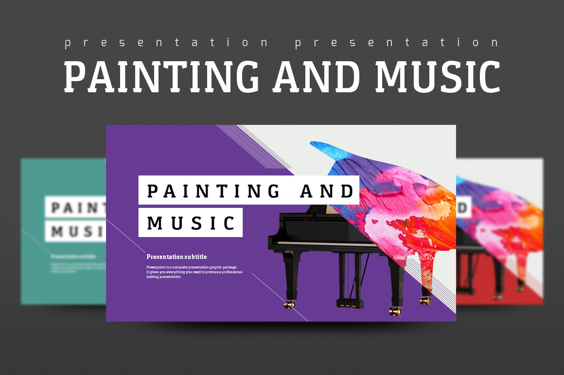 Painting And Music, a Presentation Template by GoodPello