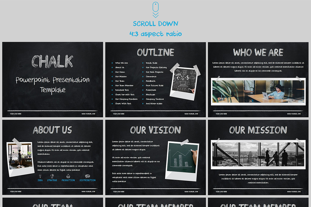 Chalk - Powerpoint Template, a Presentation Template by Helga_Design