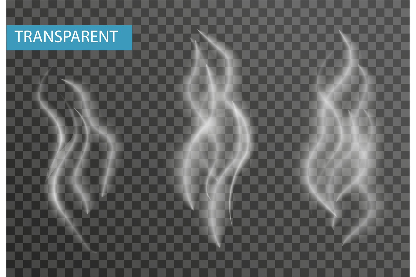 Realistic smoke set, a Decorative Illustration by Lucia Fox