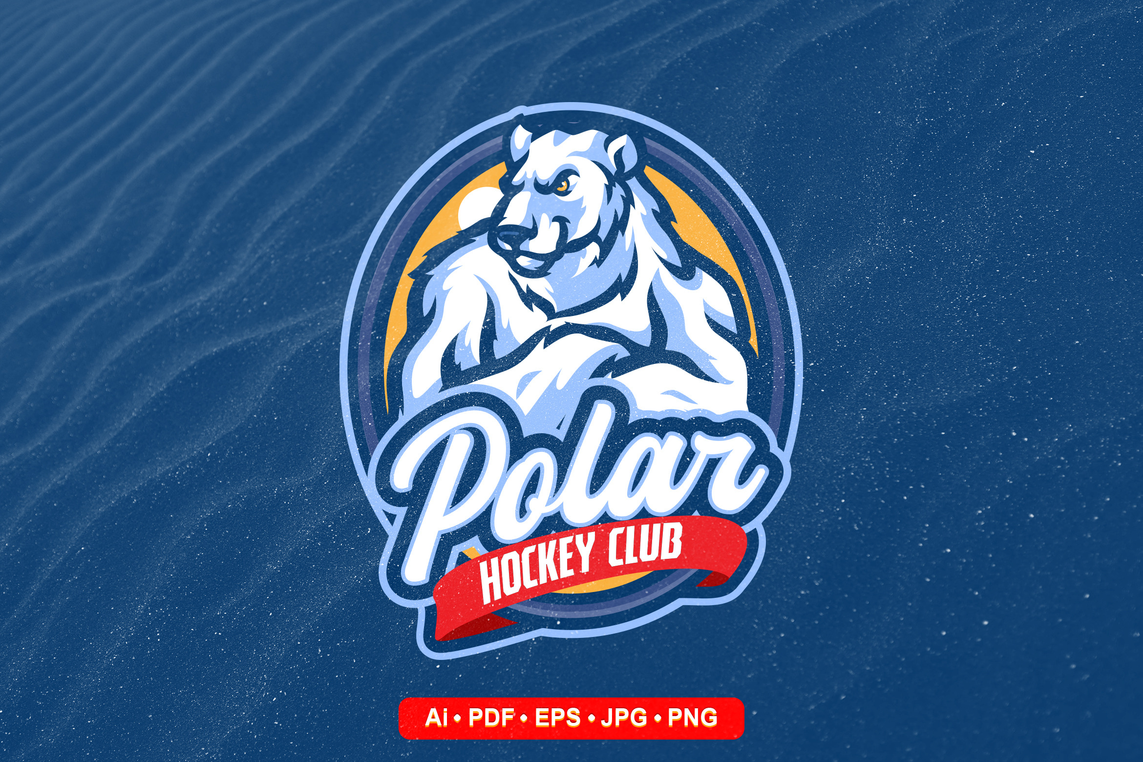 Polar Bear eSport Logo Template, a Branding & Logo Template by GRVS Studio
