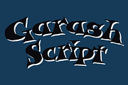 Garash Script, a Script Font by Dharma Type