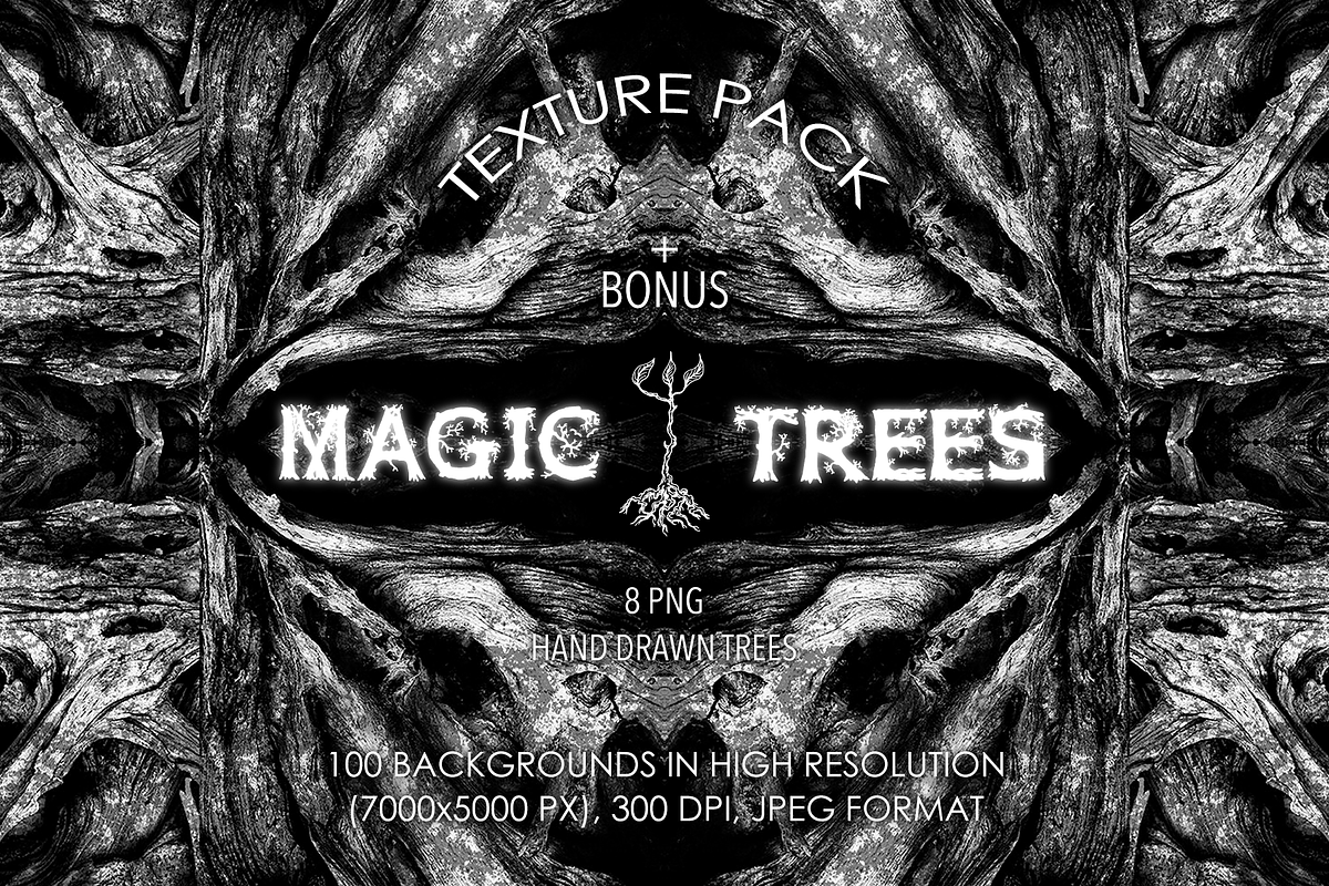 Magic Trees | Texture Pack, a Texture Graphic by Norse Moss