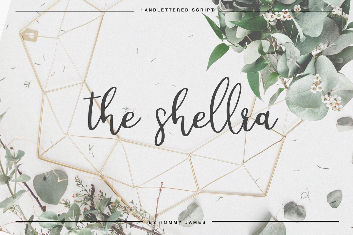 the shellra script, a Script Font by Quothron