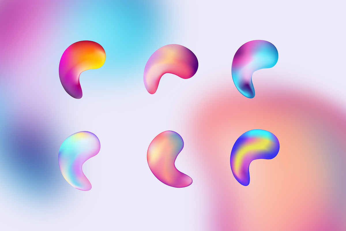 Crazy fluid gradients collection, a Texture Graphic by VitalexStudio