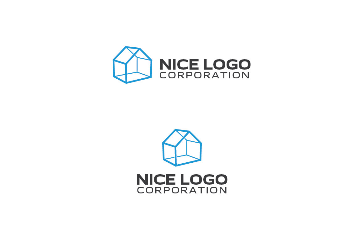 3d house logo | Branding & Logo Templates ~ Creative Market