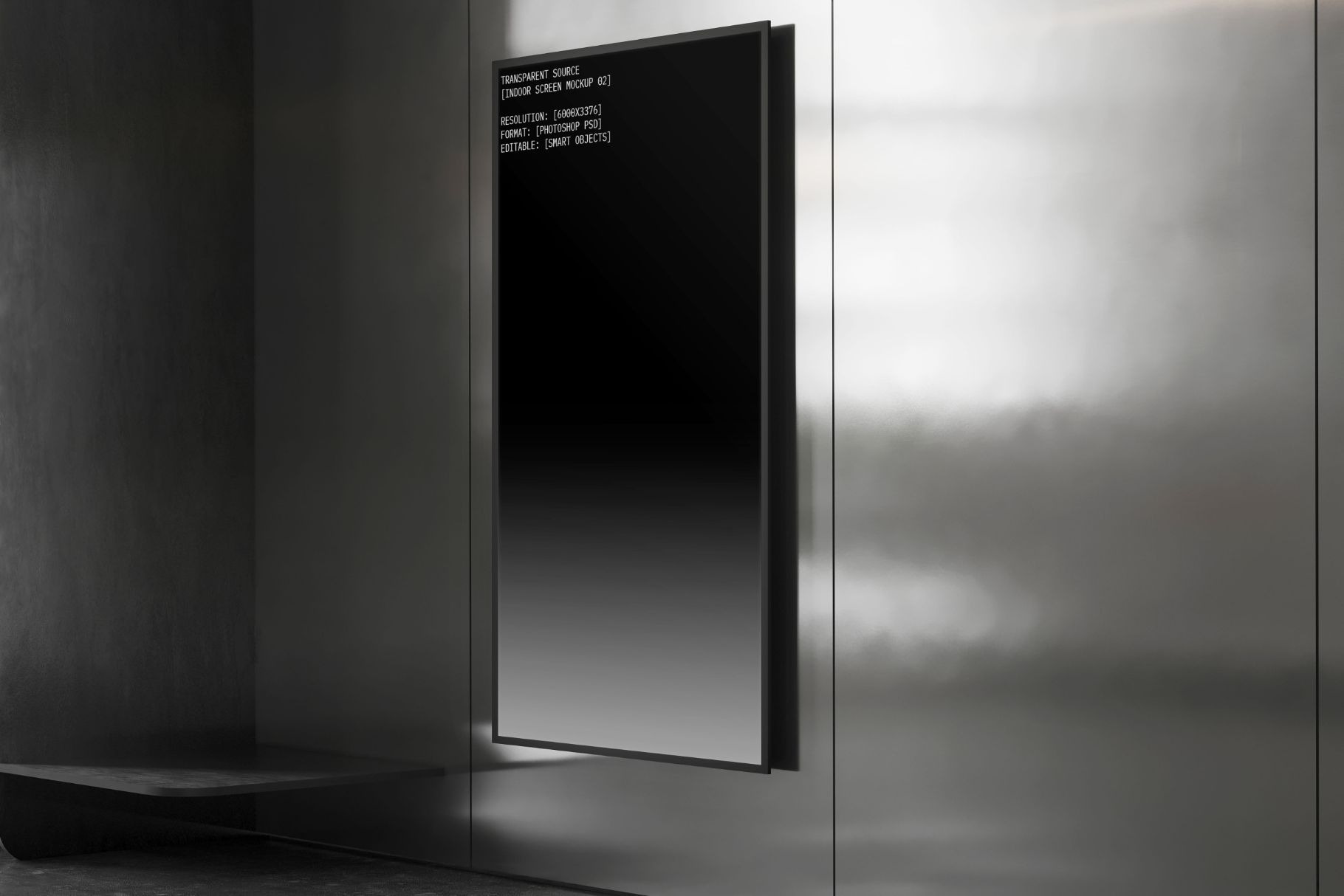 Indoor Screen Mockup 02, an Advertising Mockup by TRANSPARENT SOURCE