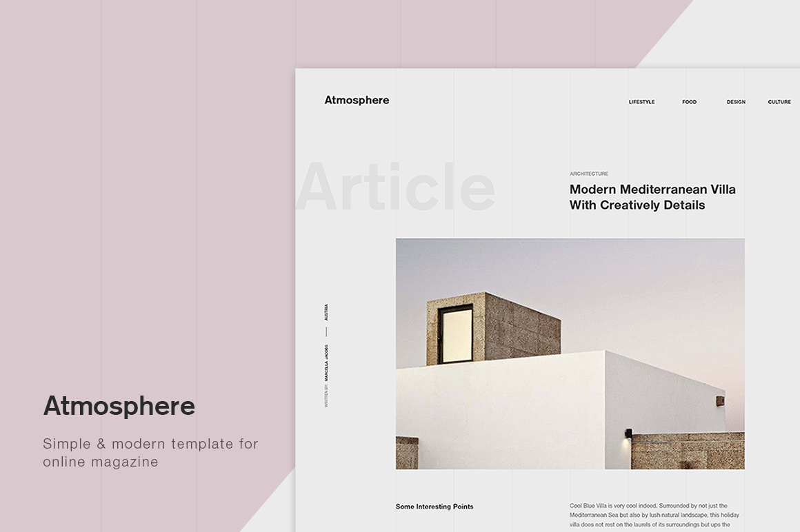 Atmosphere PSD Template, a Websites & App Template by YaraVell ...