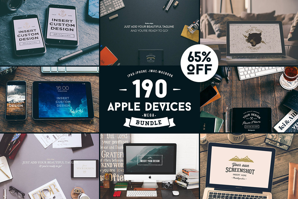 190 Apple Devices MEGA Bundle, an iPhone Mockup by Madebyvadim