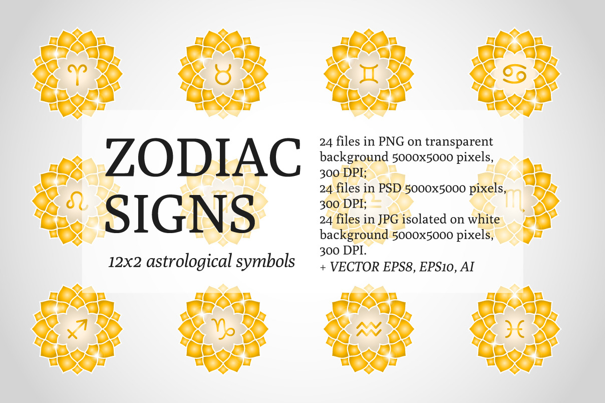 Zodiac Signs | Icons ~ Creative Market