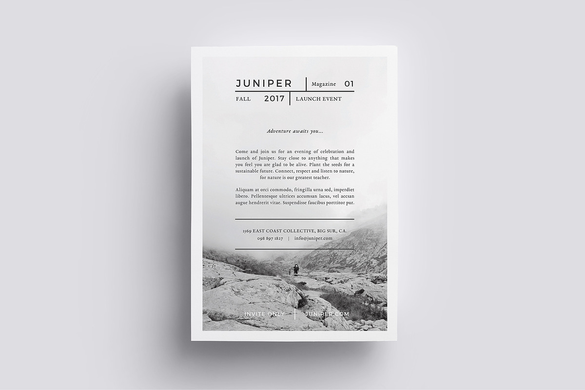 J U N I P E R Flyer Template, a Flyer Template by 46&2 Collective
