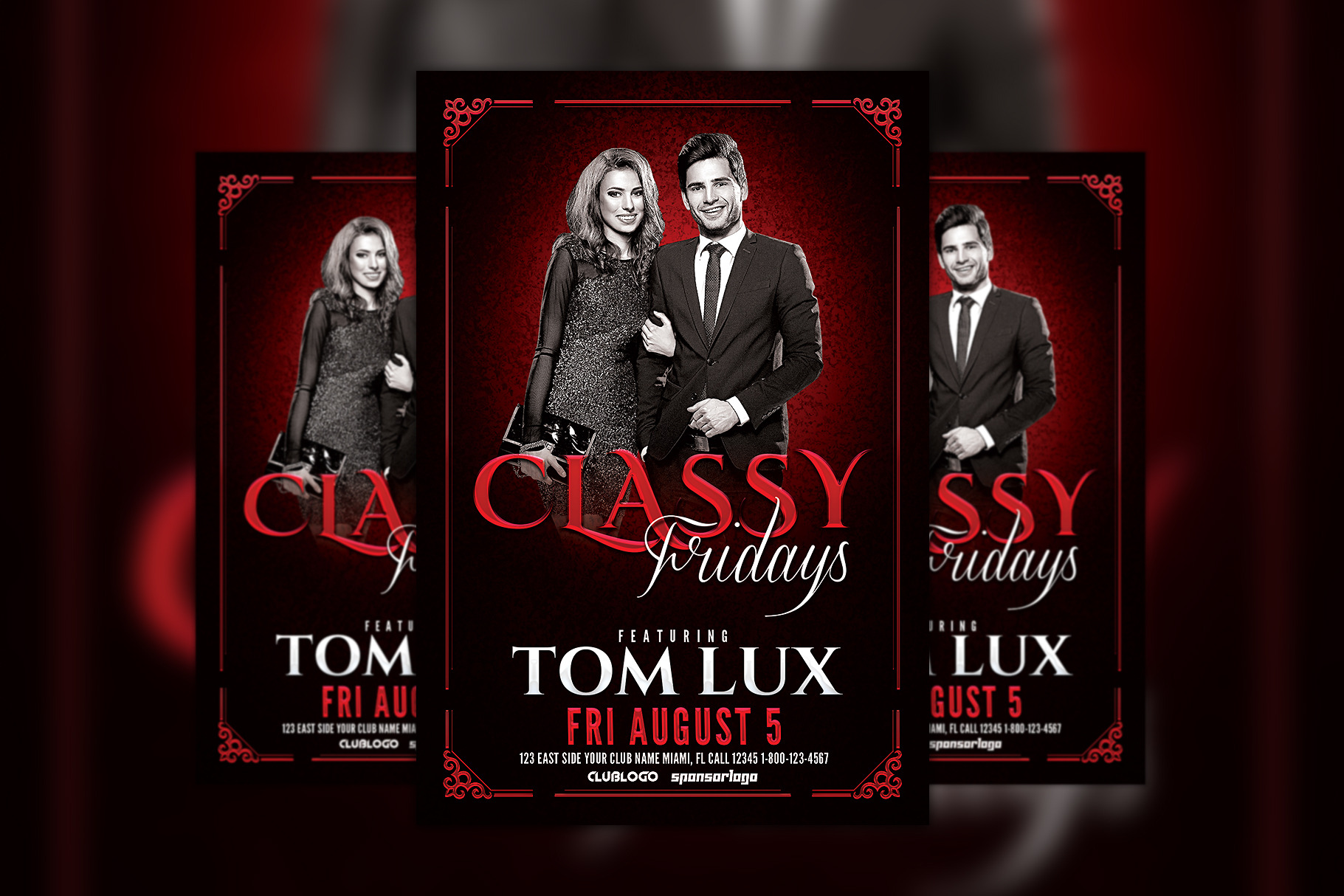 Classy Fridays Flyer Template, a Flyer Template by Flyermind