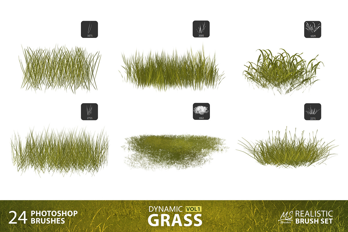 Grass Photoshop Brushes