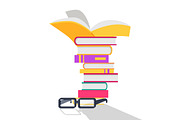 Reading Books Concept, an Object Graphic by robuart
