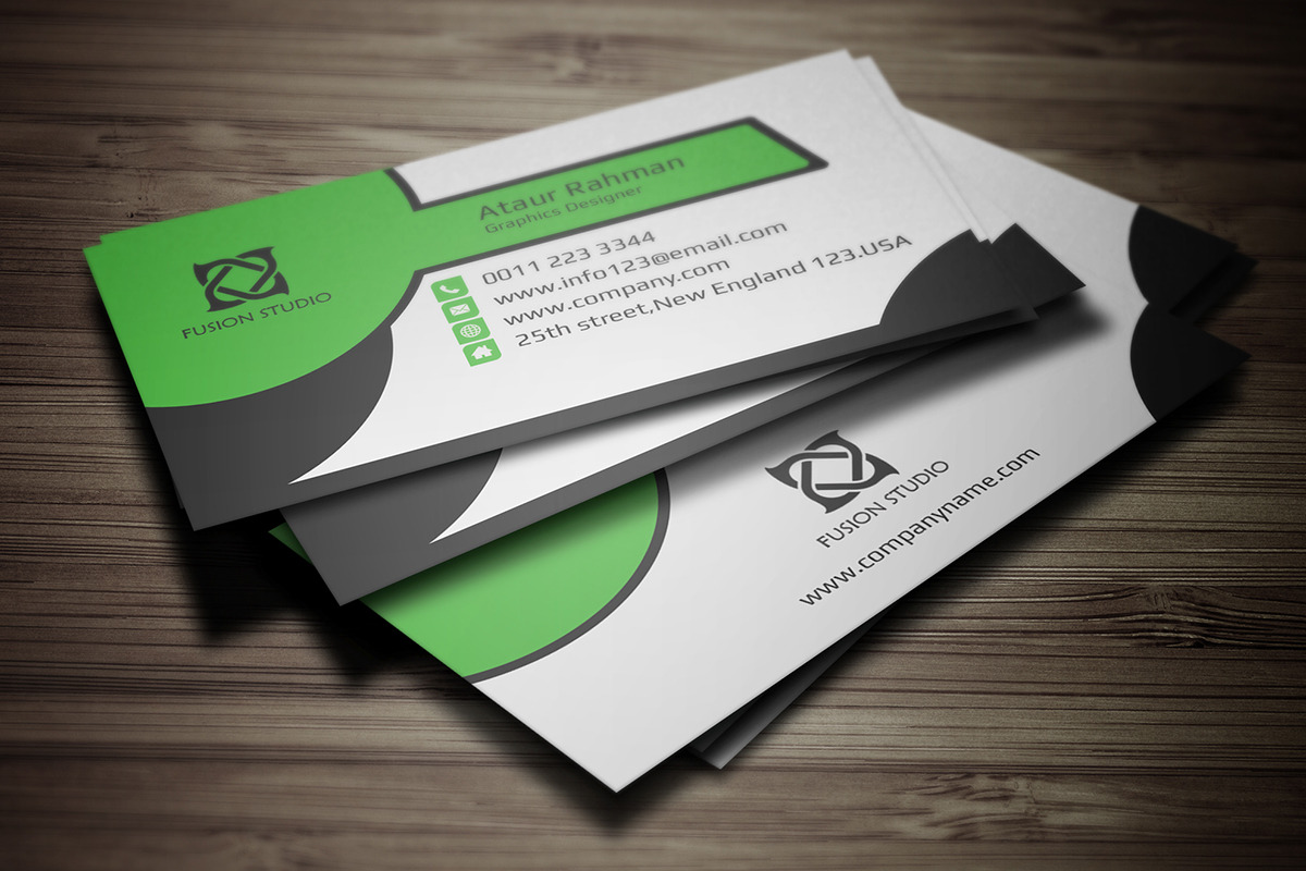 Business Card, a Business Card Template by Pixelpick