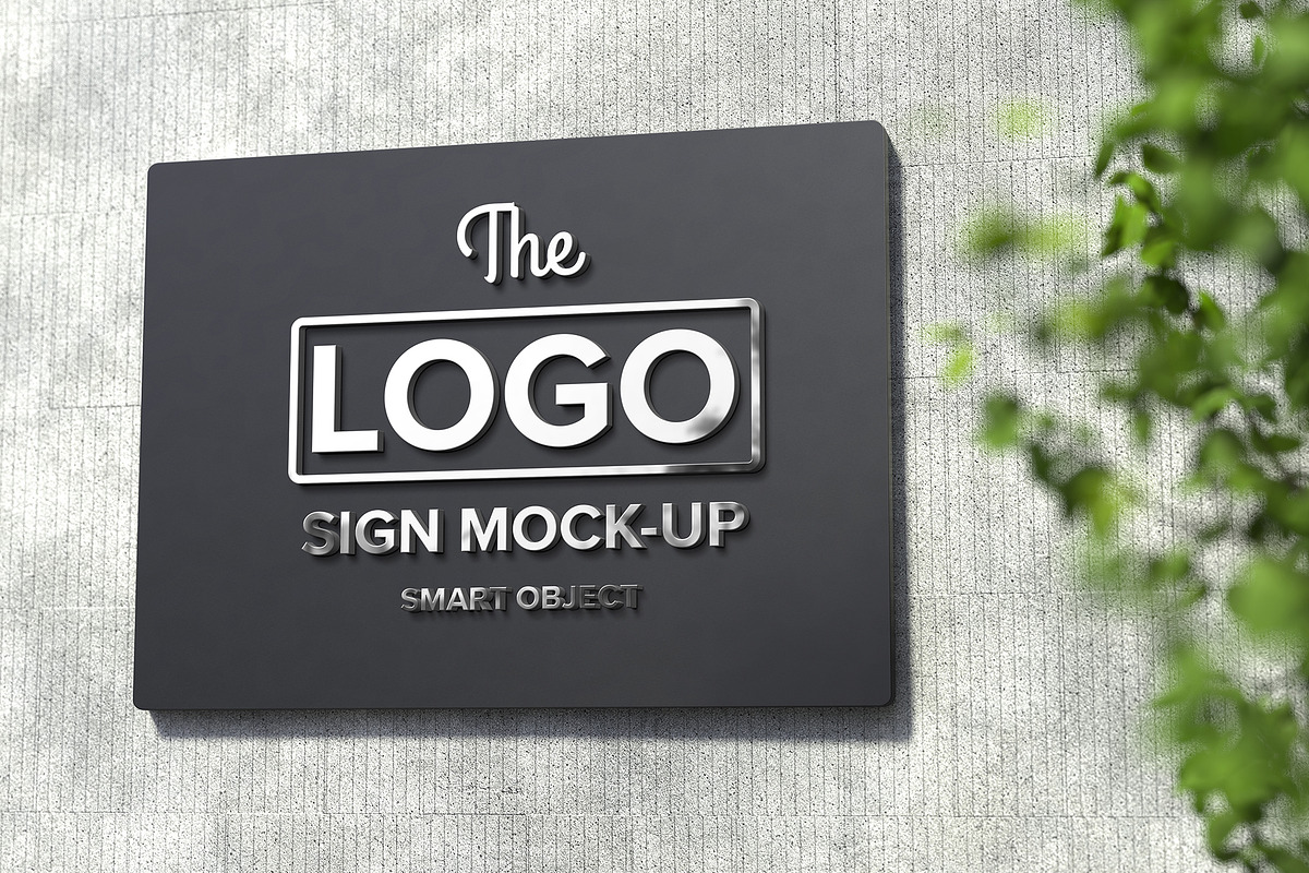 Shop sign mockup Set 2, a Product Mockup by S_design