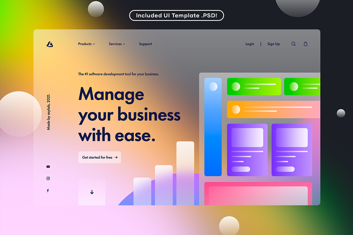 50 Translucent Style Dark Gradients