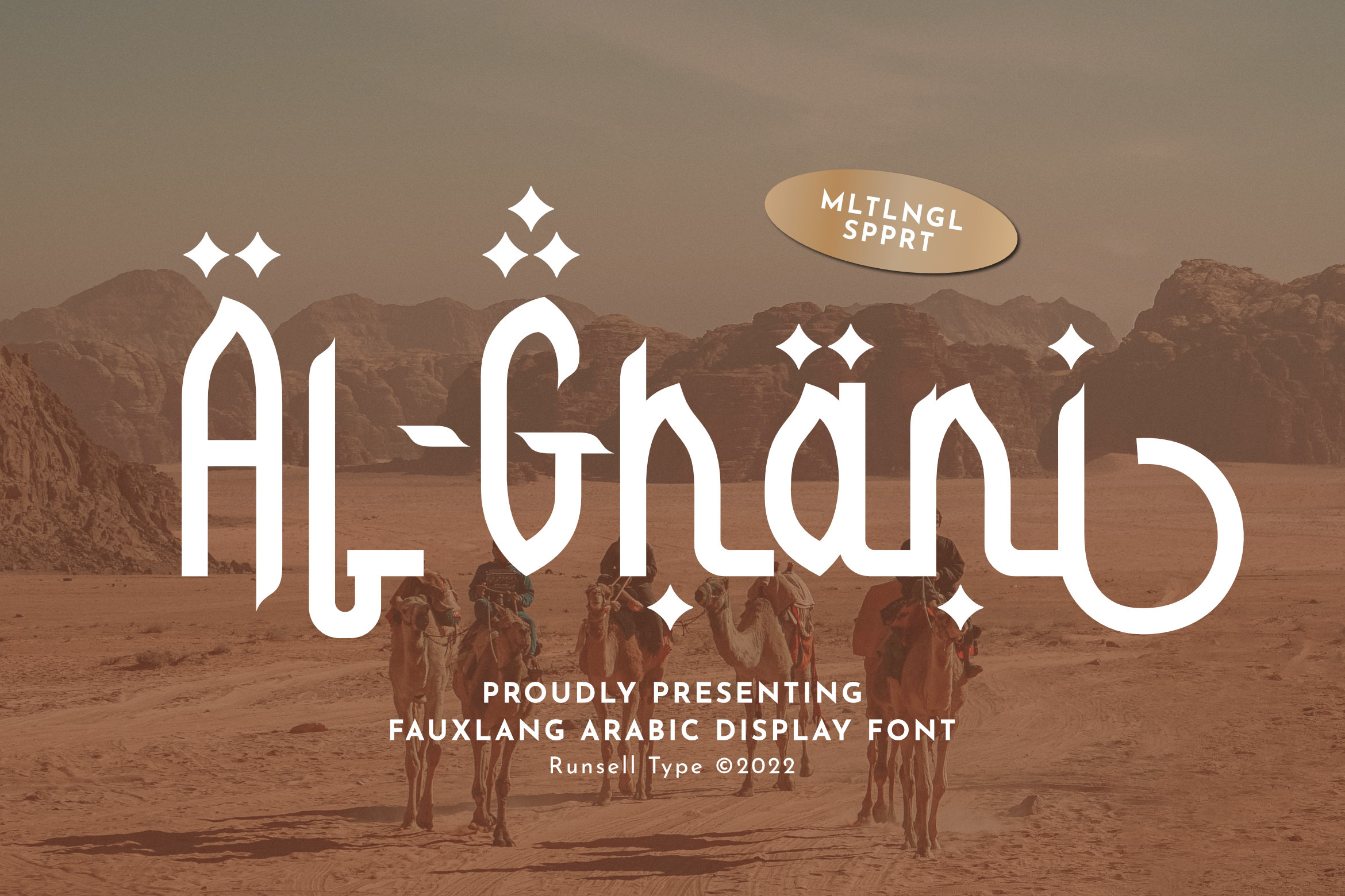Al Ghani - Arabic Display Font, a Font by Runsell Studio