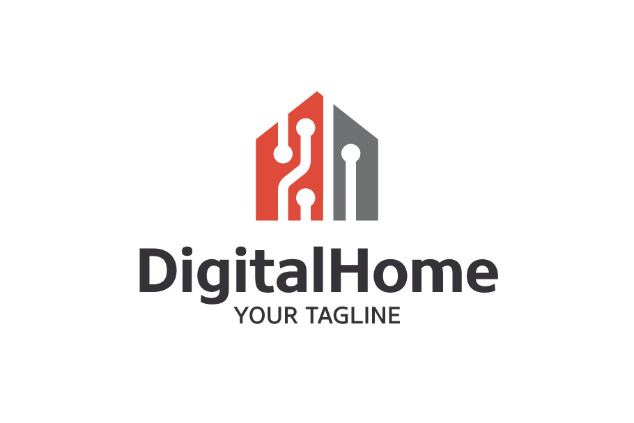 Digital Home - Smart Home Logo, a Branding & Logo Template by brandphant