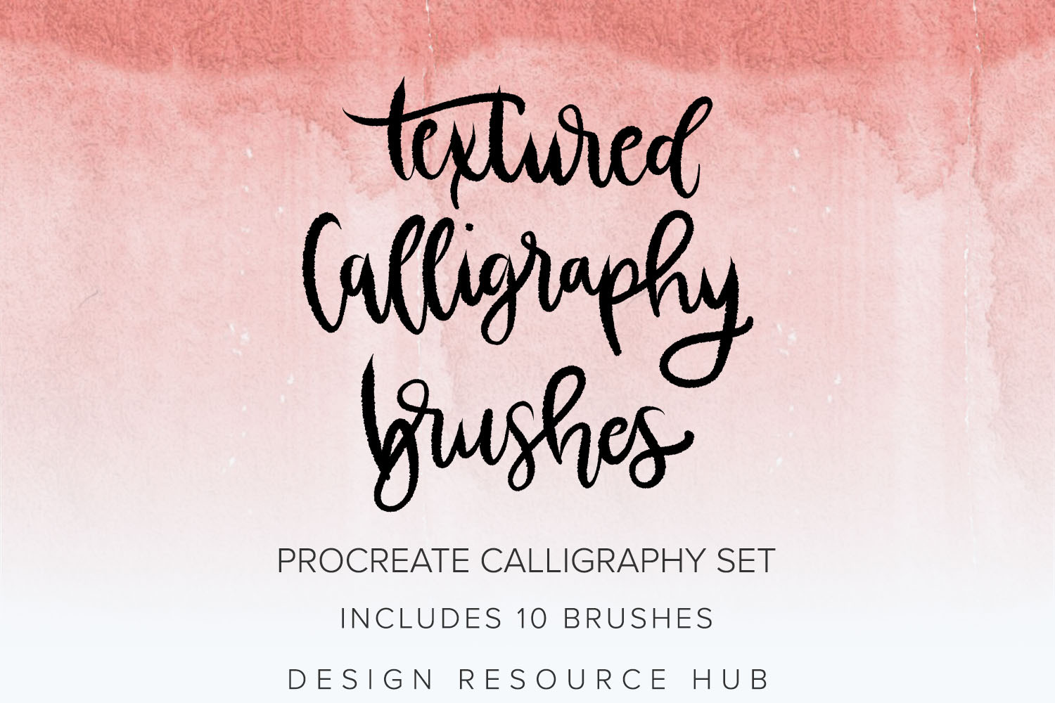 Textured Calligraphy Procreate Brushes