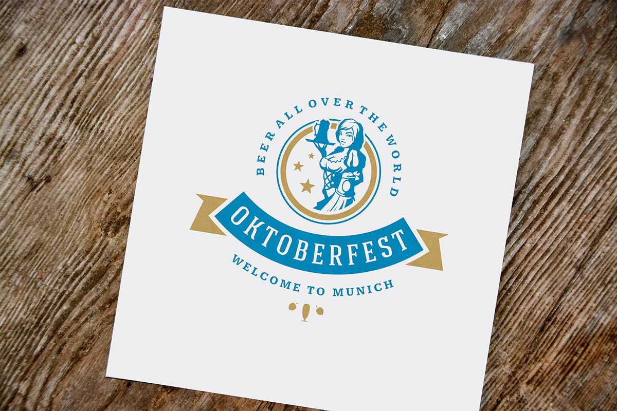 Oktoberfest badges and logos, a Branding & Logo Template by Vasya Kobelev