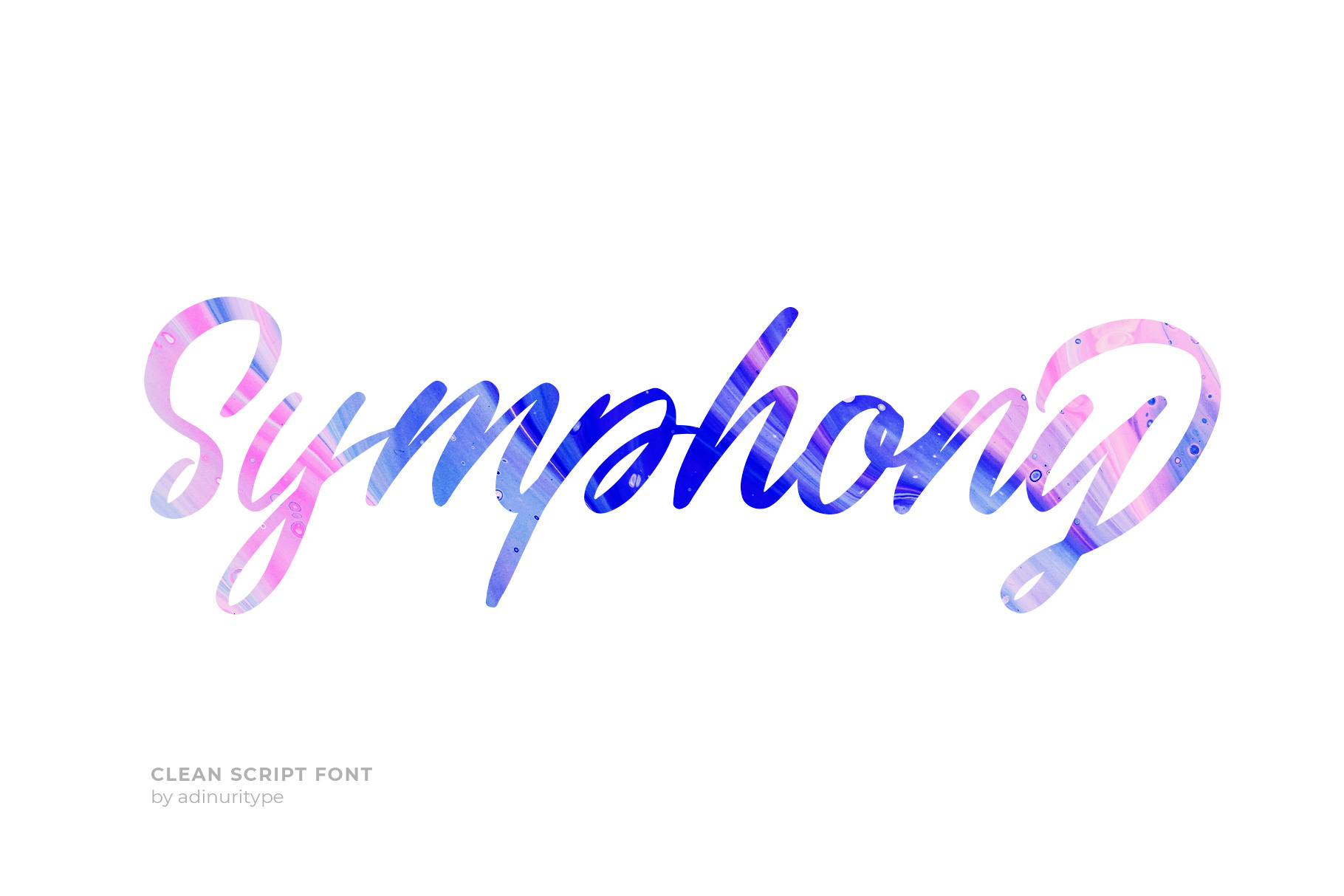 Symphony Script Font, a Script Font by adinuritype
