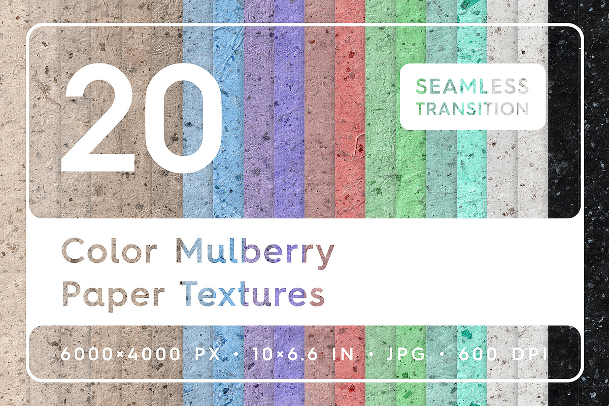 20 Color Mulberry Paper Textures, a Texture Graphic by Textures ...