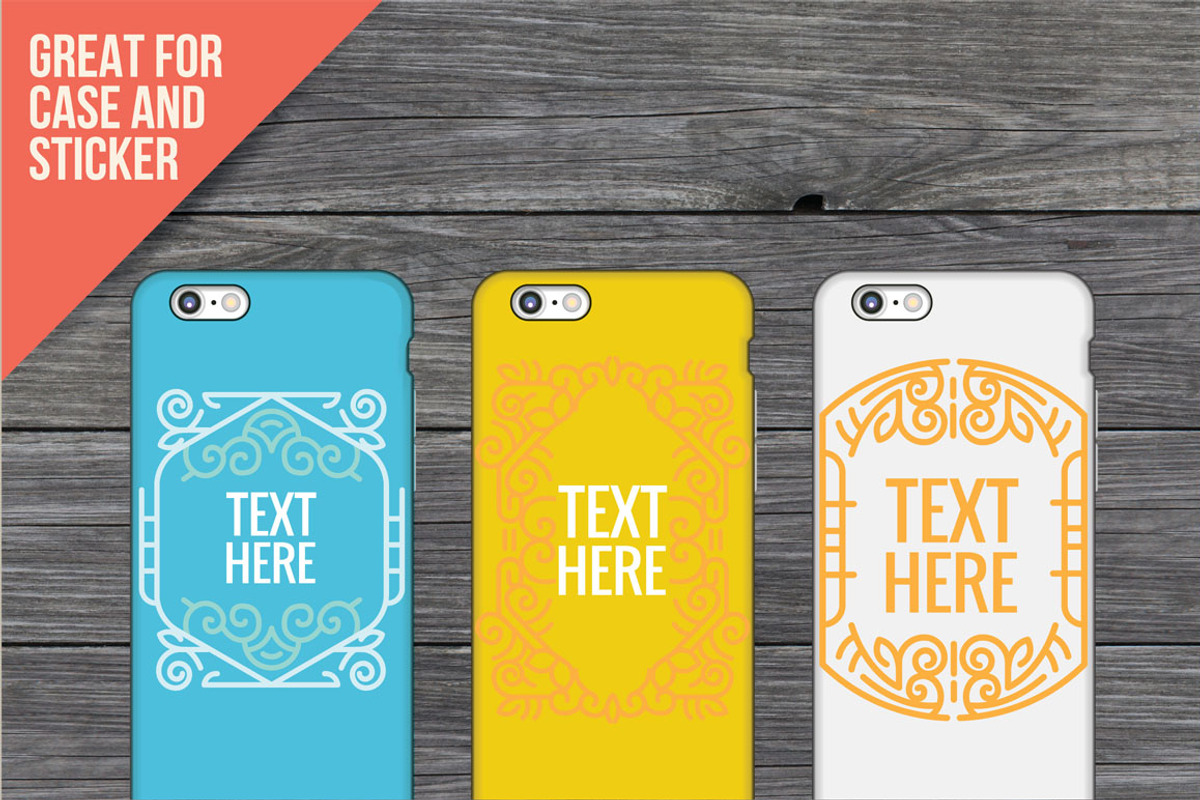 CLASSIC LINE ART FRAME AND BORDER, an Object Graphic by defarmerdesign