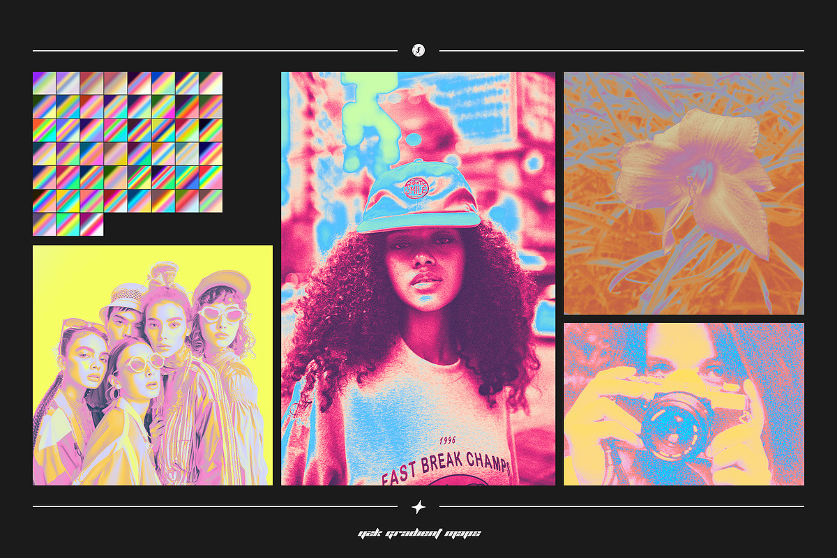 Y2K Gradient Maps, a Gradient Add-On by Freezerondigital