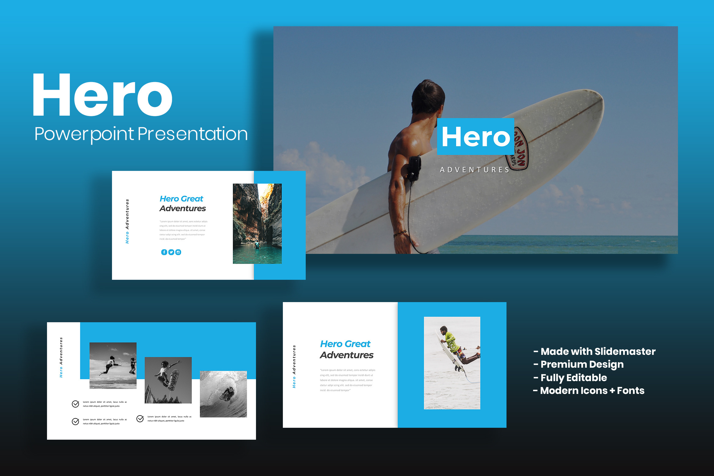 Hero - Powerpoint Template, a Presentation Template by AQR Studio ...