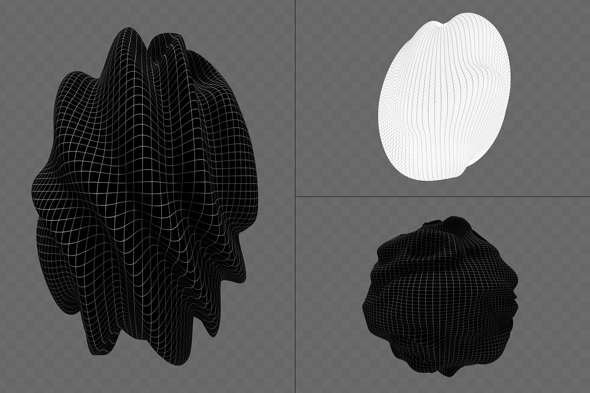 390+ Lines & Dots 3D Shapes, an Object Graphic by assetpro.design
