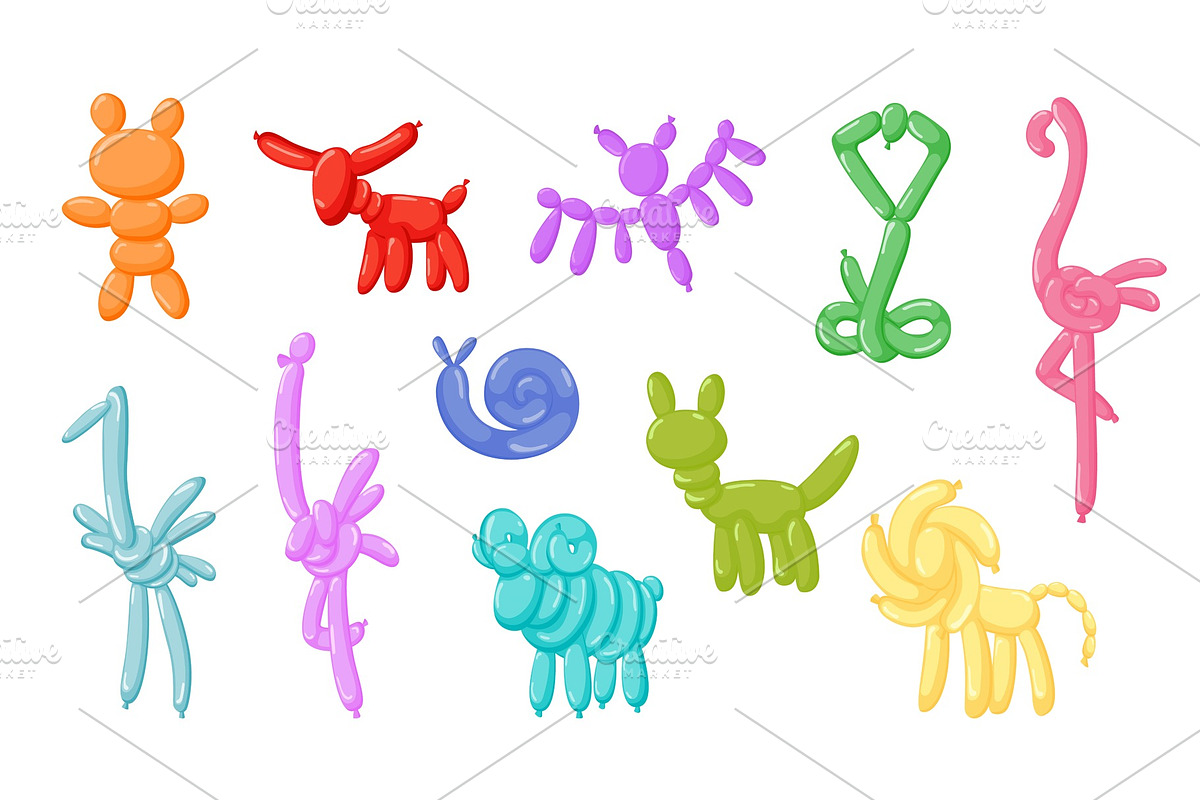Animal balloons. Vector balloon, an Animal Illustration by the8monkey ...