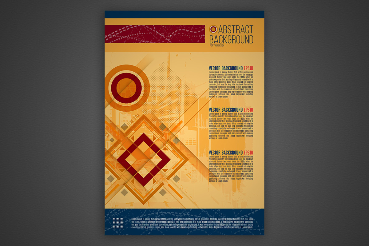 Vector business background, a Presentation Template by leezarius