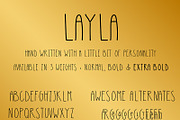 Layla, a Handwritten Font by OnTheSpotStudio