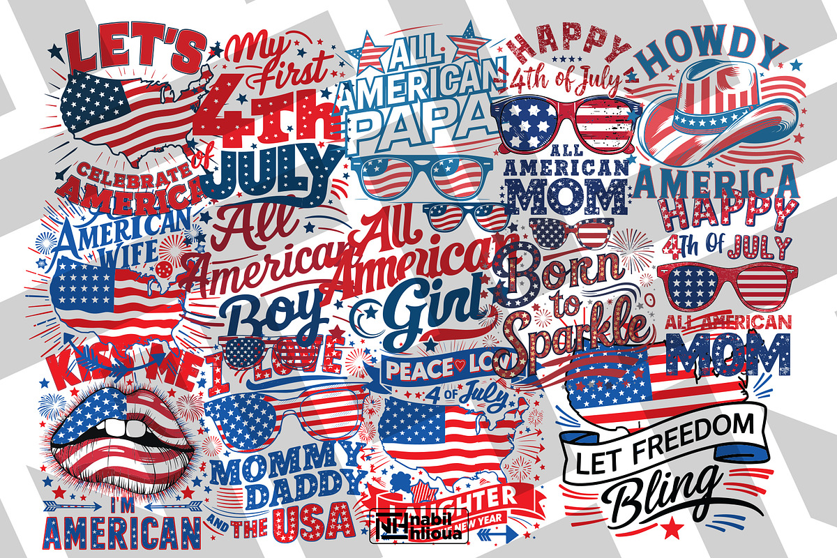 2024 new 4th of july POD designs