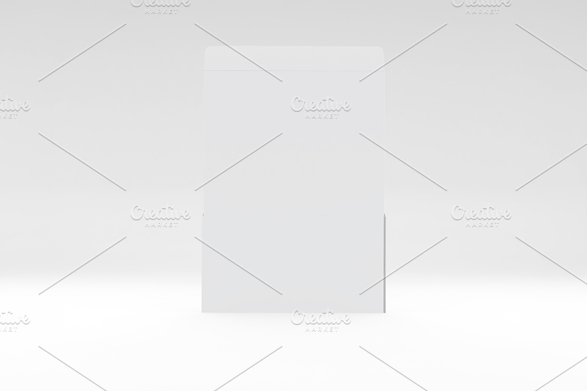Flat Square Box Mockup, a Packaging Mockup by Qaleb Studio