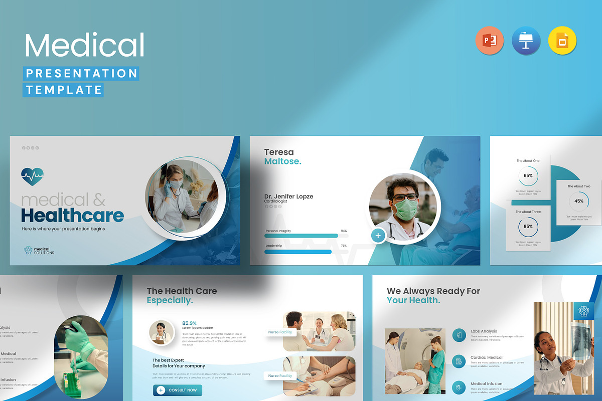 Medical & Healthcare Template, a Presentation Template by evgenystudio