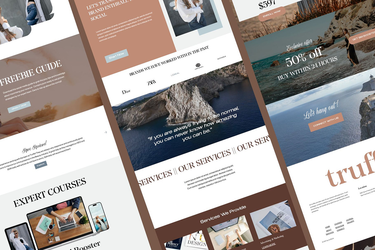 Social Media Wix Website Template, a Wix Template by Deepa Template Studio