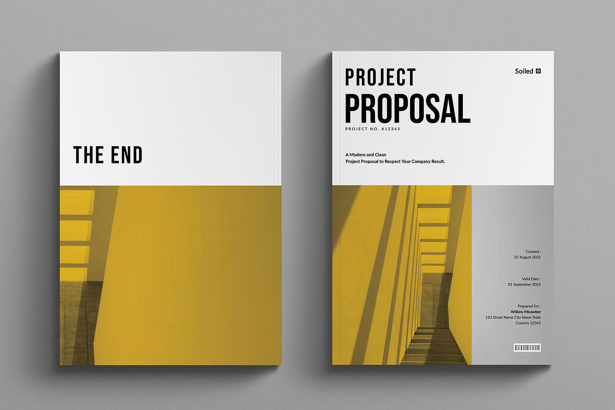 Project Proposal Template, a Brochure Template by E-Type
