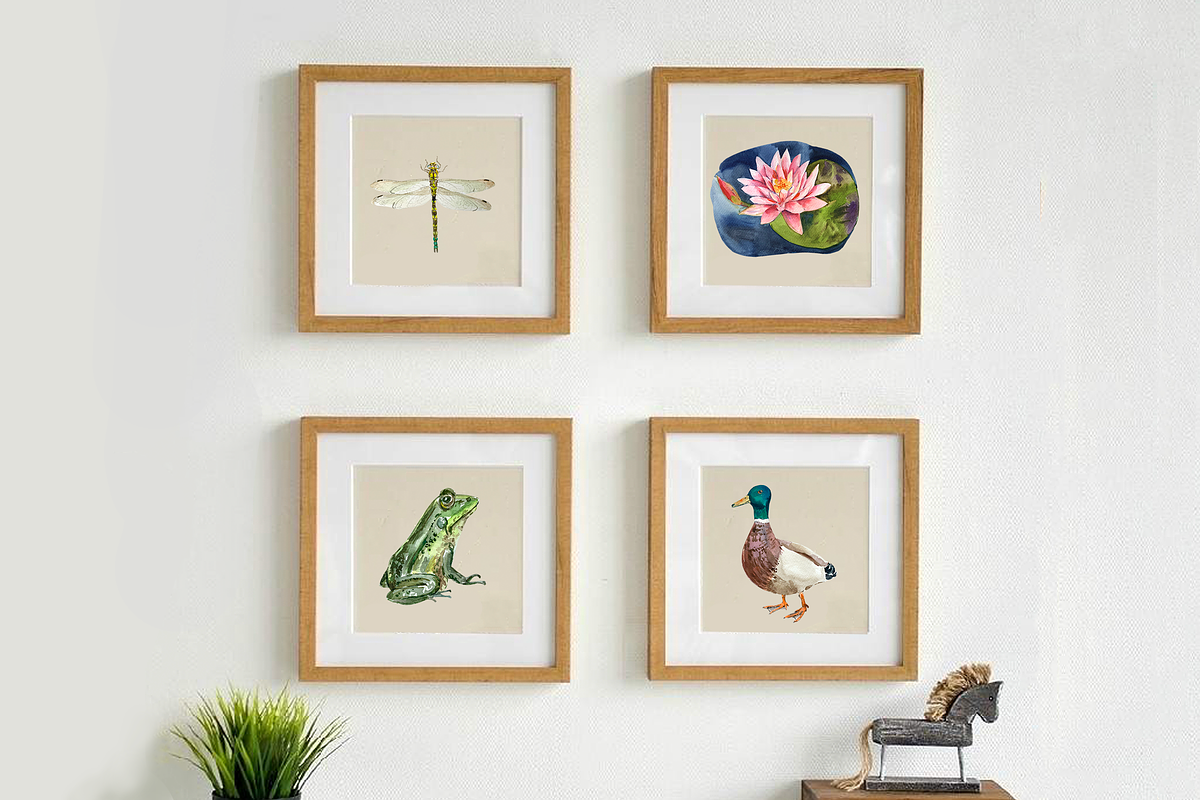Pond and Lake Clip Arts and Posters, an Education Illustration by Tati ...